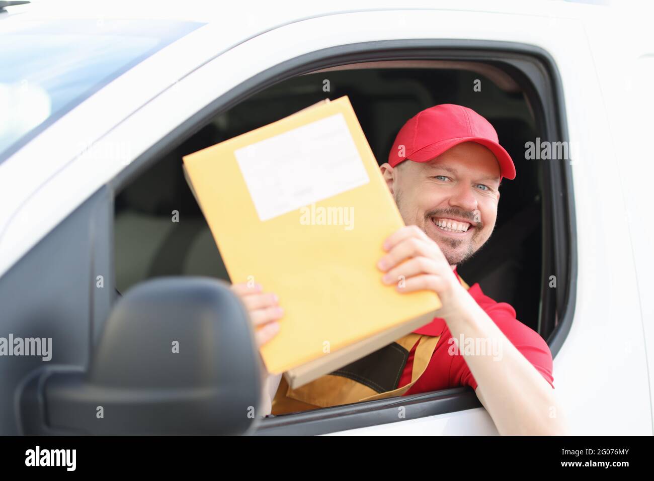 Smiling truck driver wearing hi-res stock photography and images - Alamy