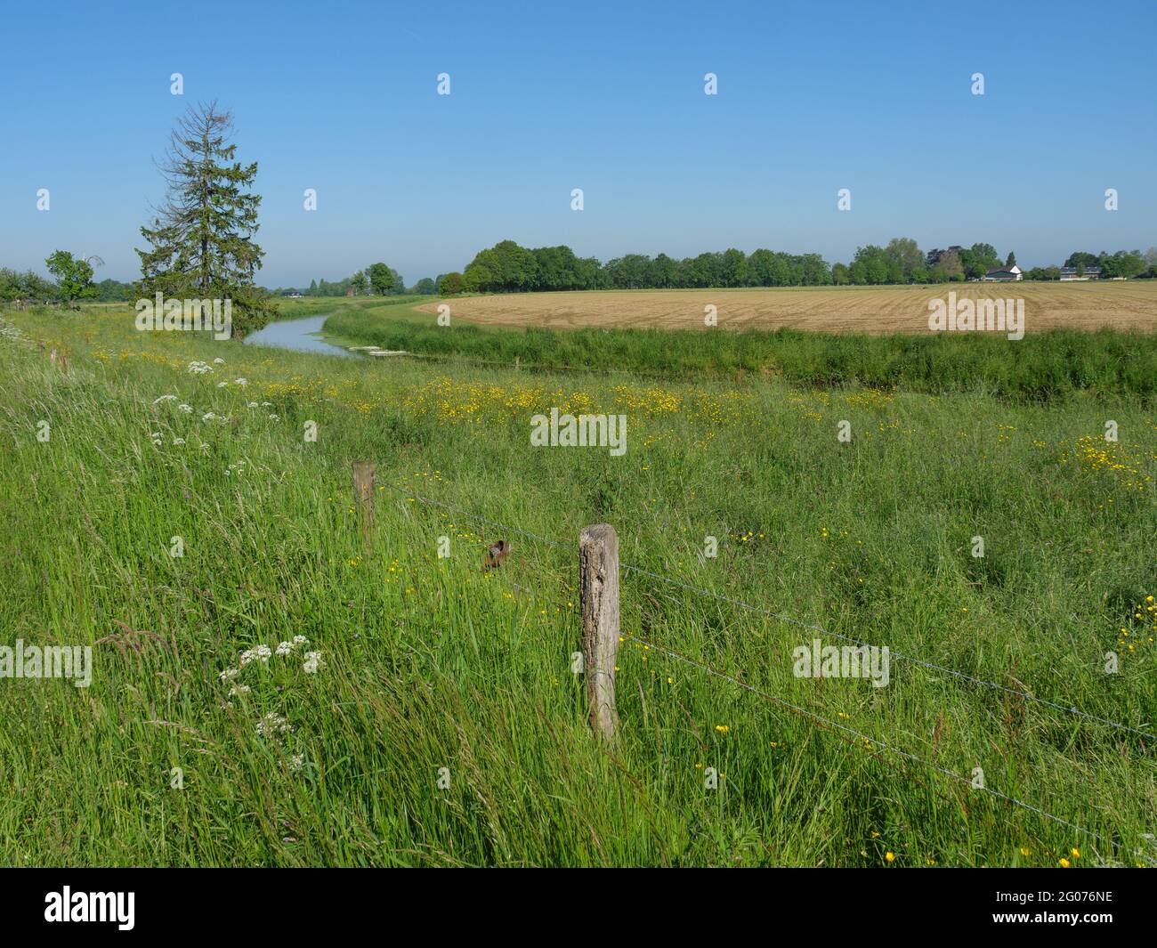The river issel in germany Stock Photo - Alamy