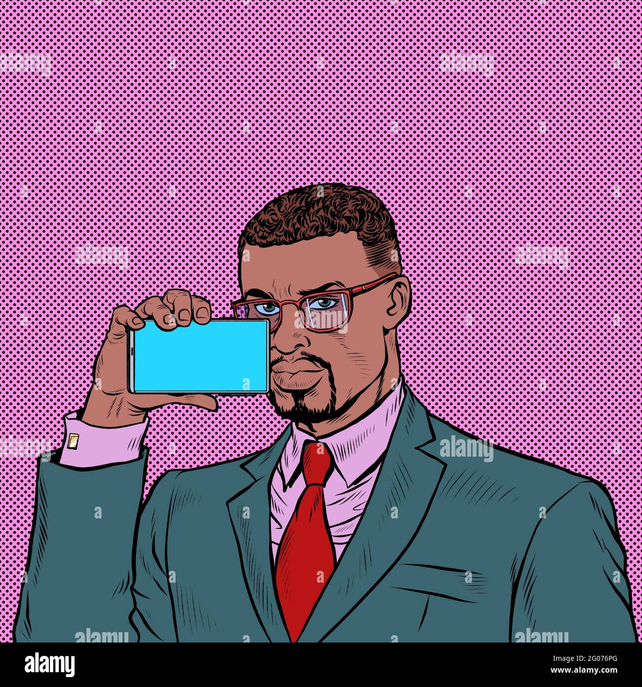 African american man portrait on Stock Vector Images - Alamy