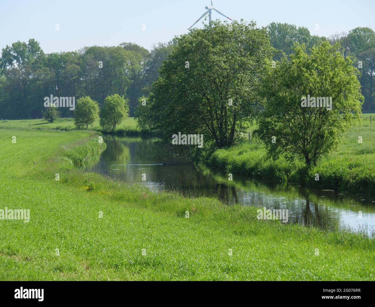 The river issel in germany Stock Photo - Alamy