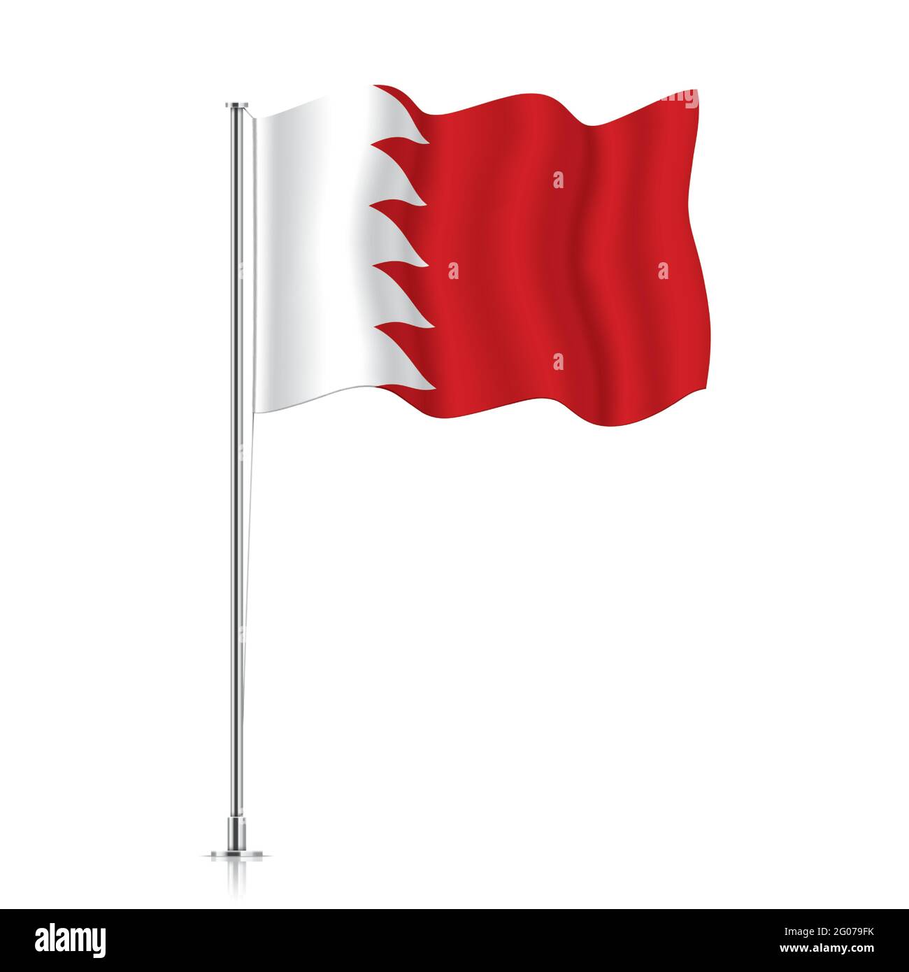 Bahrain fabric flag Stock Vector Images - Alamy