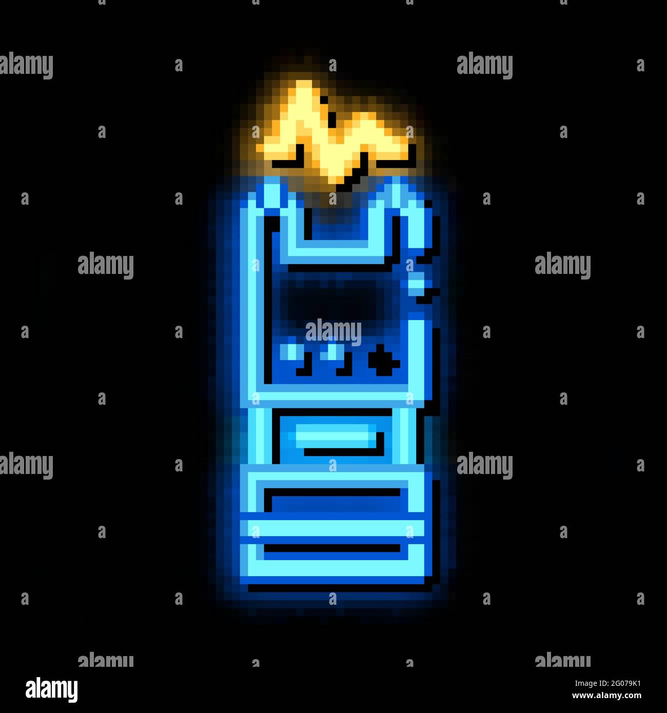 Stunning Electric Shock neon glow icon illustration Stock Vector Image ...