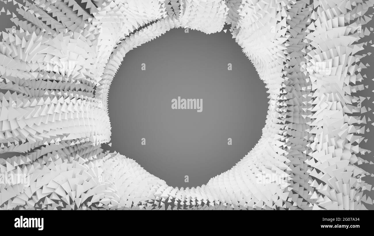 3D illustration of arrays of pyramids arranged in a beautiful pattern ...