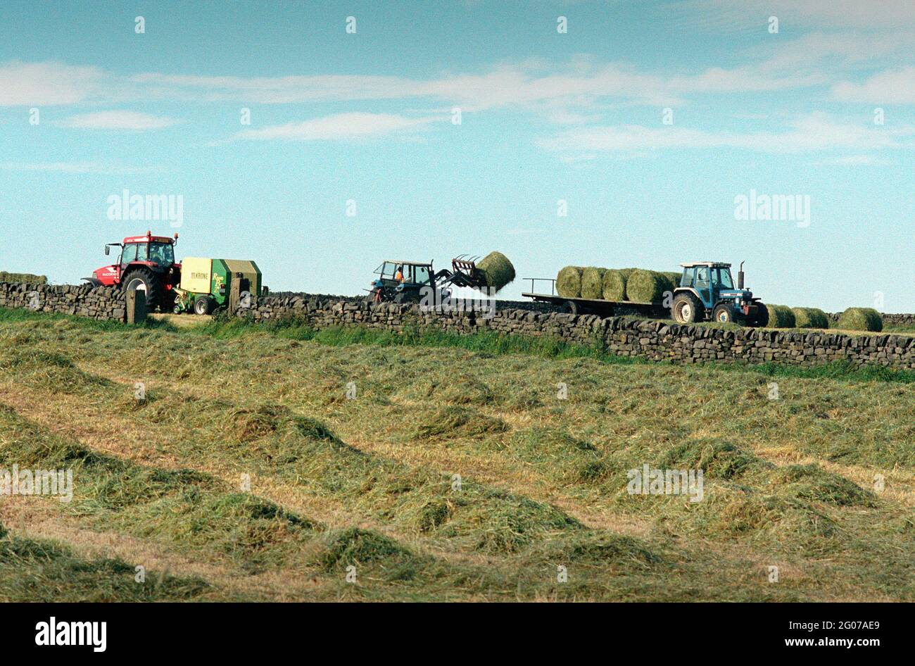 Hay Making Pennine Hills Denholme Bradford West Yorkshire England UK ...