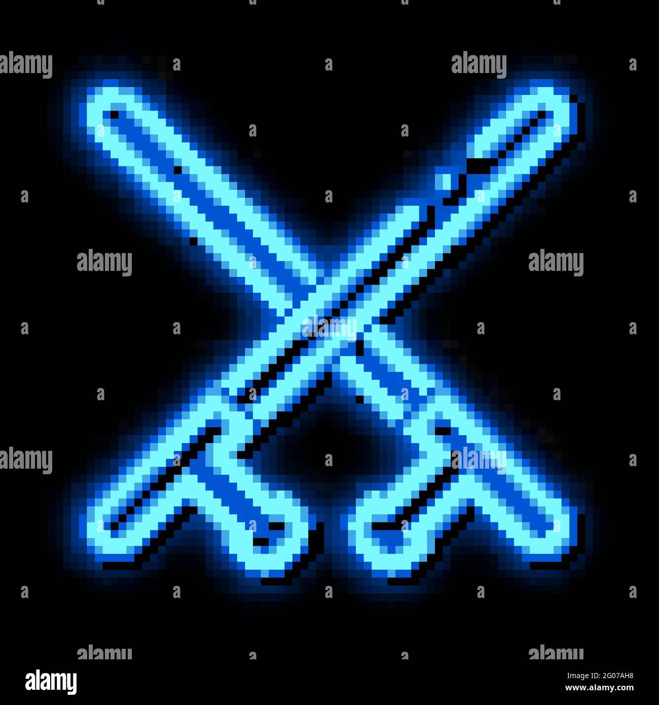 Crossed batons Stock Vector Images - Alamy