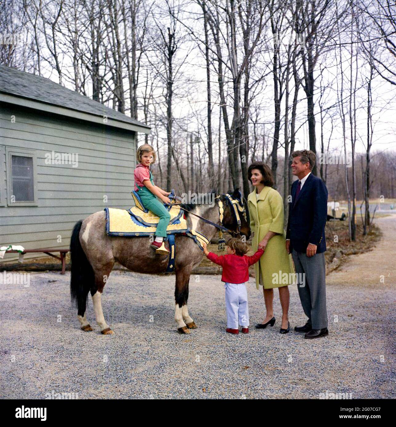 31 March 1963 Weekend at Camp David. President John F. Kennedy and ...
