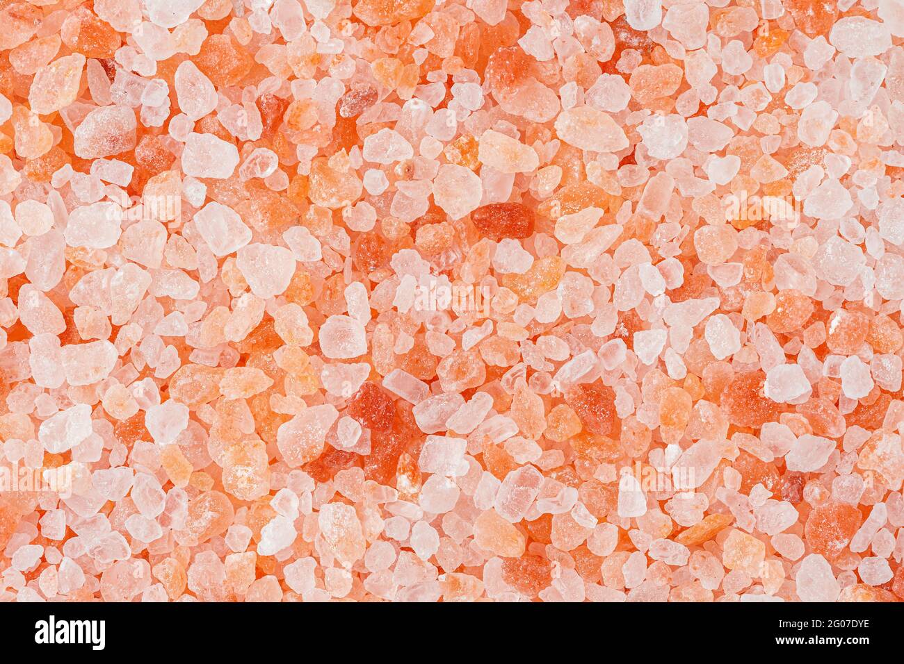 Himalayan pink salt texture. Natural minerals background. Directly ...