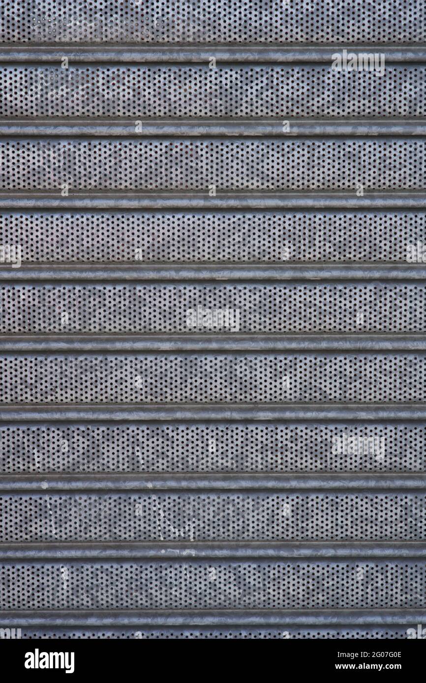 Metallic louver texture in gray color. A background for vertical design ...