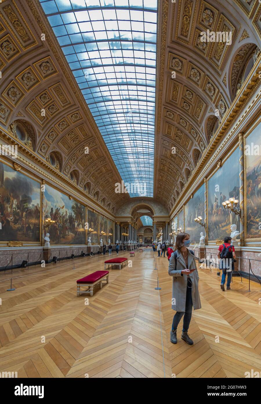 Versailles, France - 19 05 2021: Castle of Versailles. The Battles ...