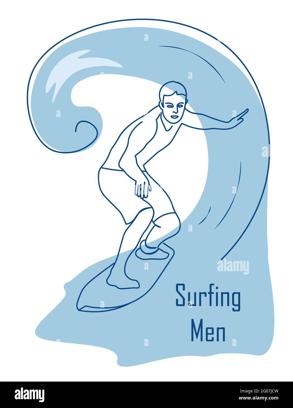 Man male on shore Stock Vector Images - Alamy