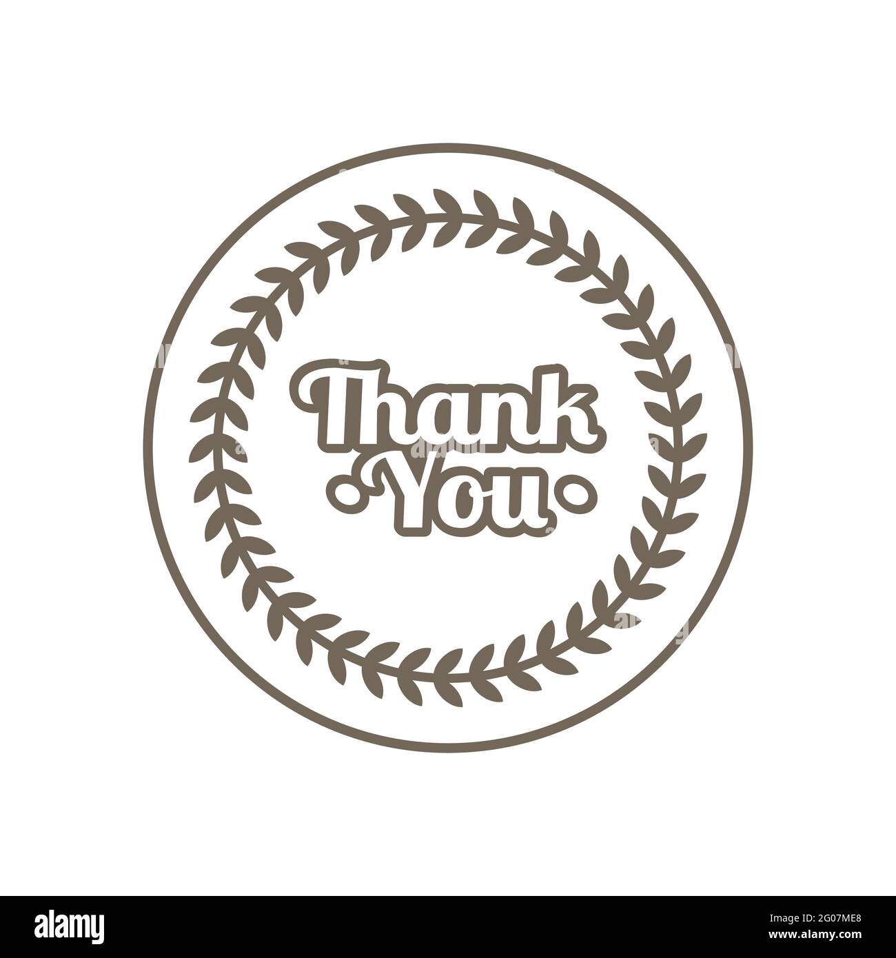 A simple thank you greeting vector image Stock Vector Image & Art - Alamy