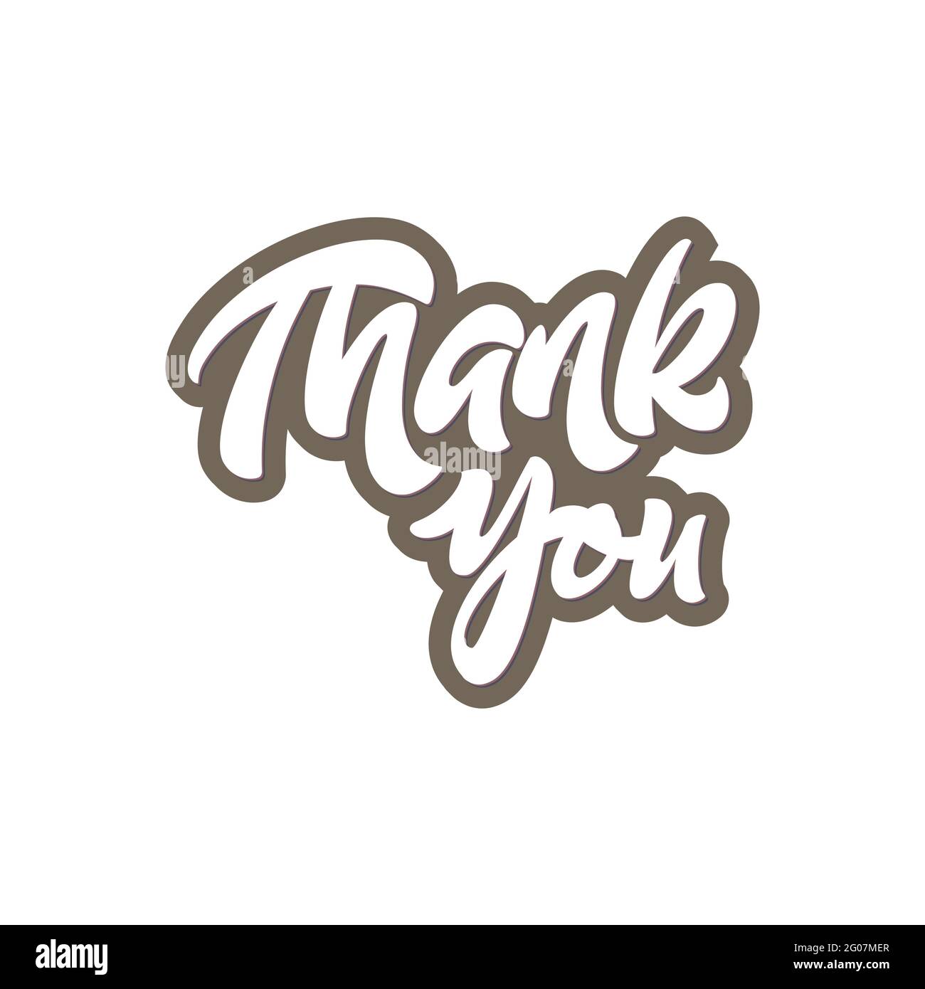 A simple thank you greeting vector image Stock Vector Image & Art - Alamy