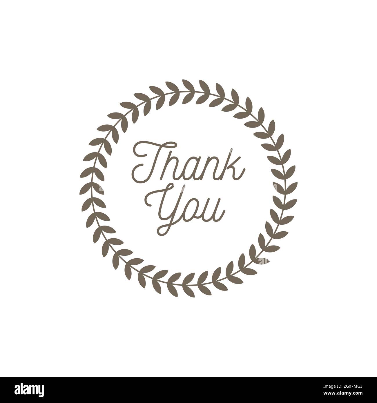 A simple thank you greeting vector image Stock Vector Image & Art - Alamy