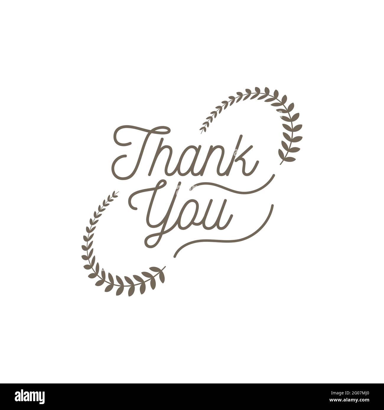 A simple thank you greeting vector image Stock Vector Image & Art - Alamy