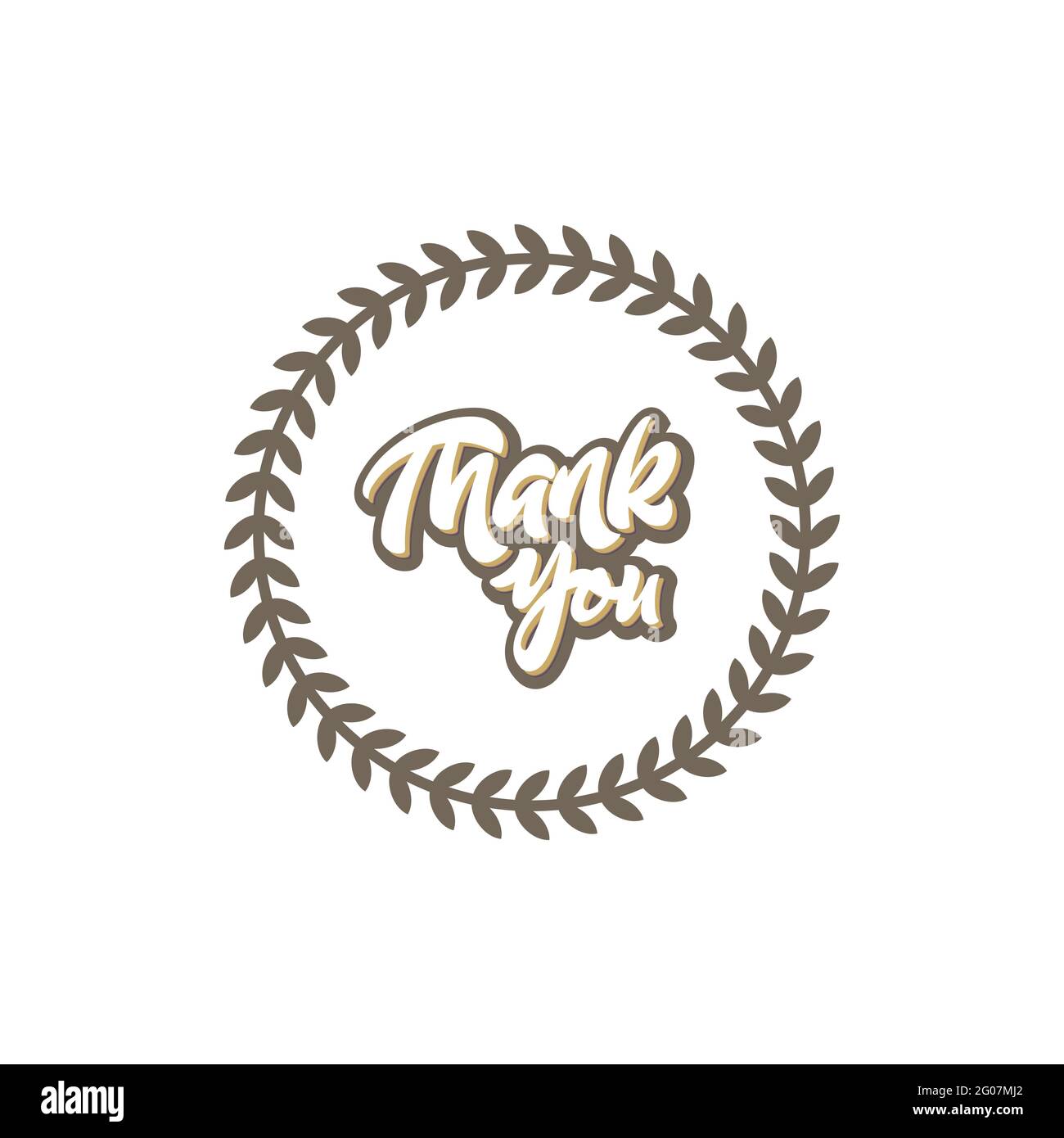 A simple thank you greeting vector image Stock Vector Image & Art - Alamy