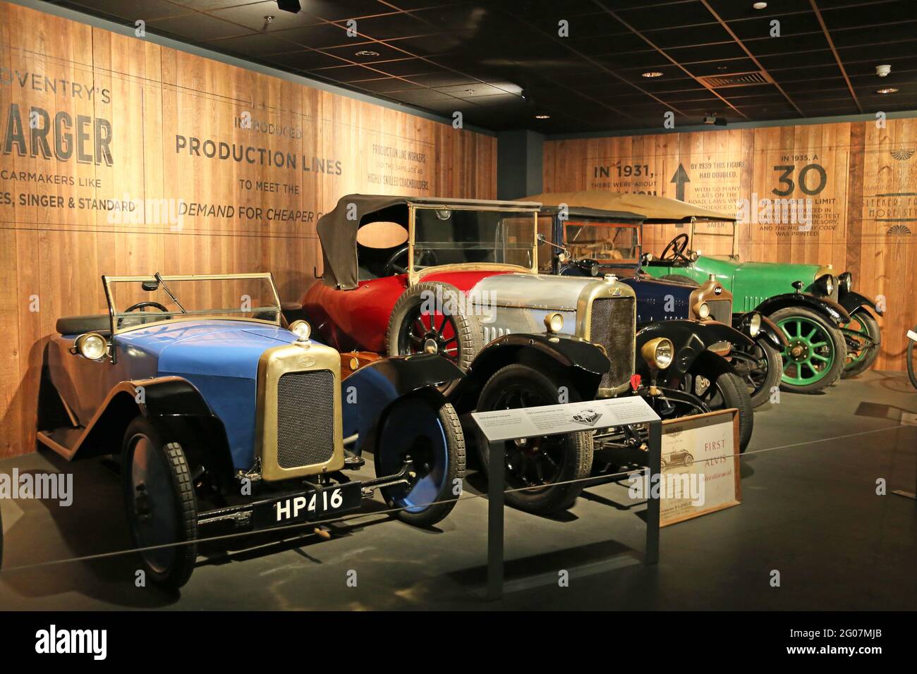 Coventry Premier Tricar and Alvis 10/30 Tourer, with Calcott and Rover ...