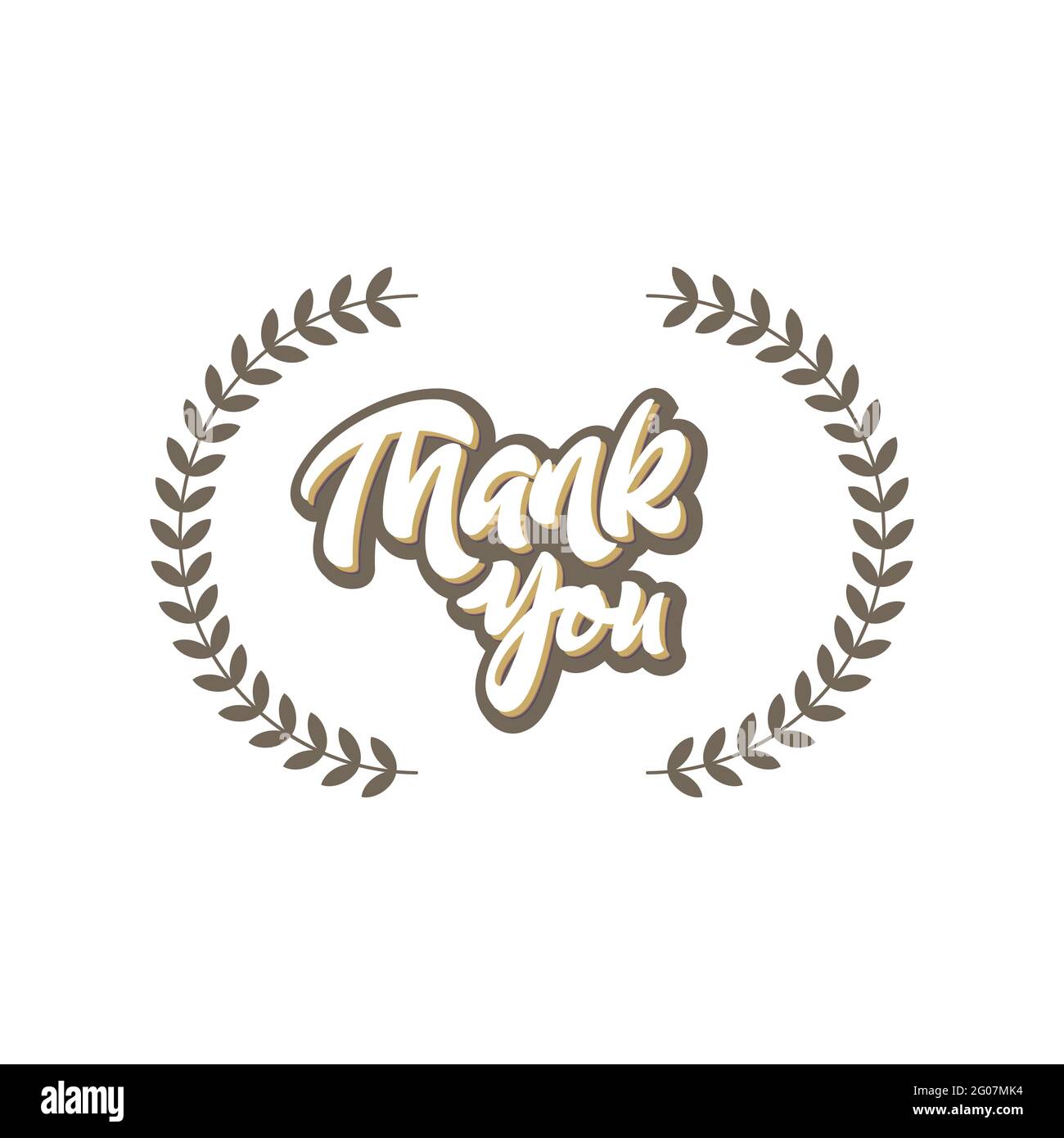 A simple thank you greeting vector image Stock Vector Image & Art - Alamy