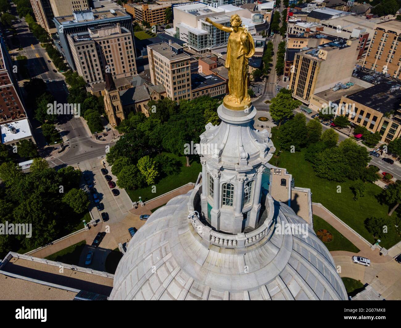 Madison aerial hi-res stock photography and images - Alamy