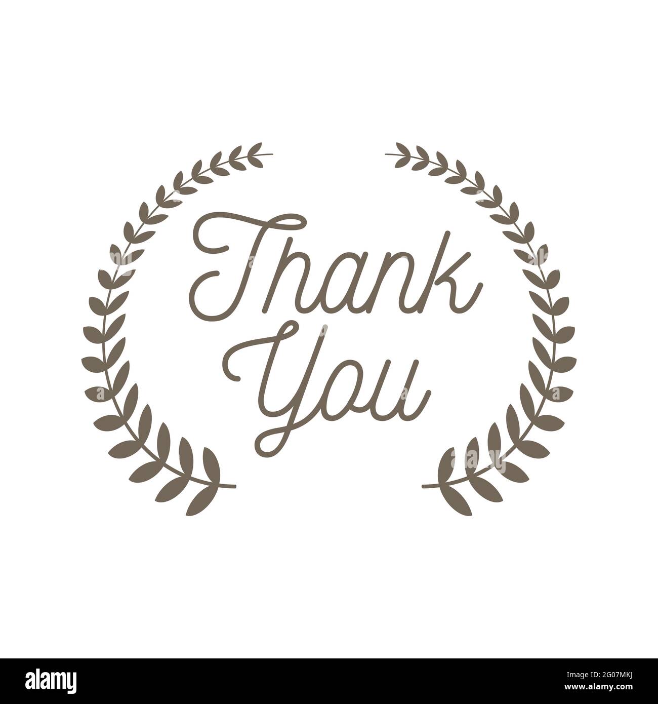 A simple thank you greeting vector image Stock Vector Image & Art - Alamy