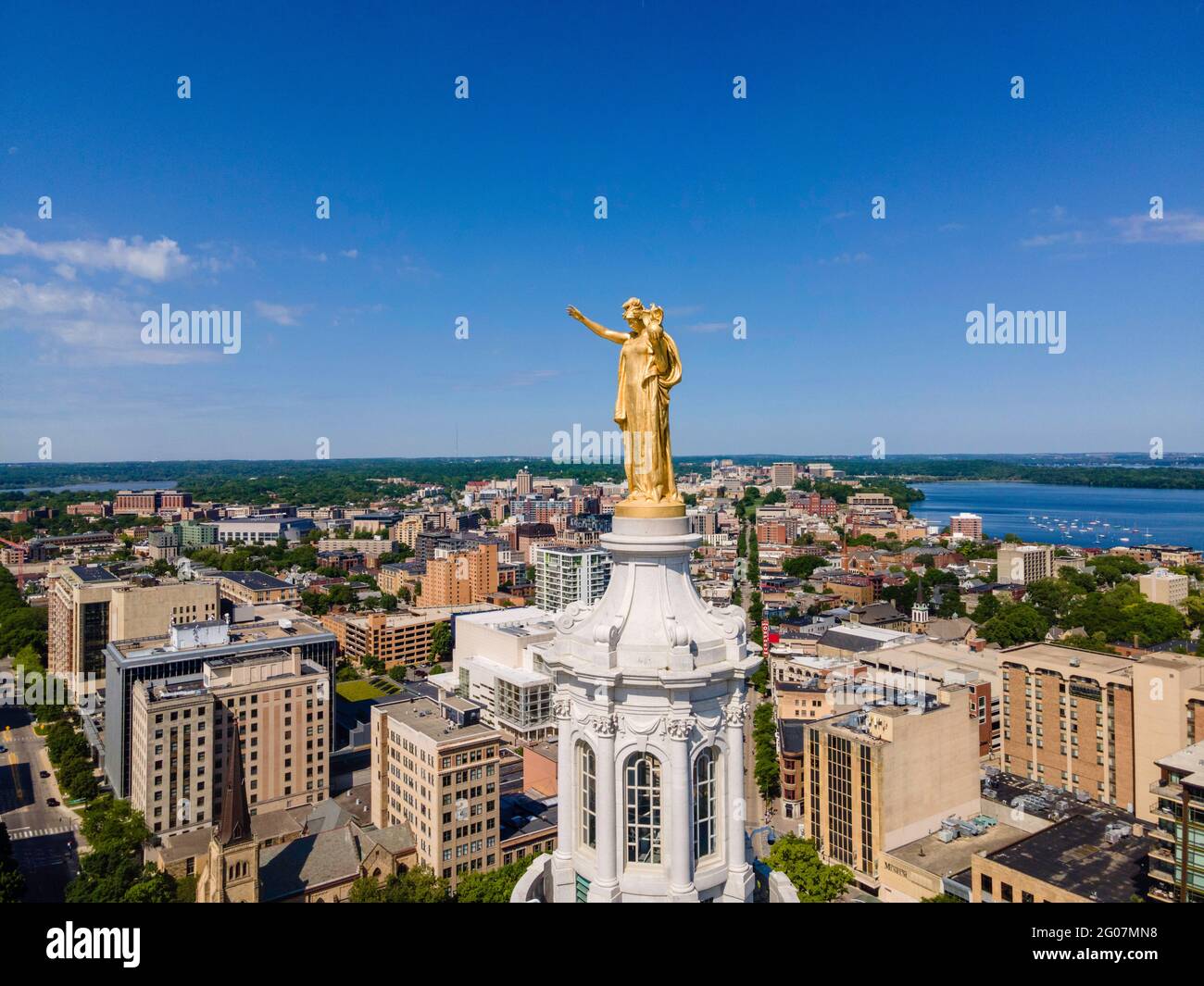 Madison aerial hi-res stock photography and images - Alamy