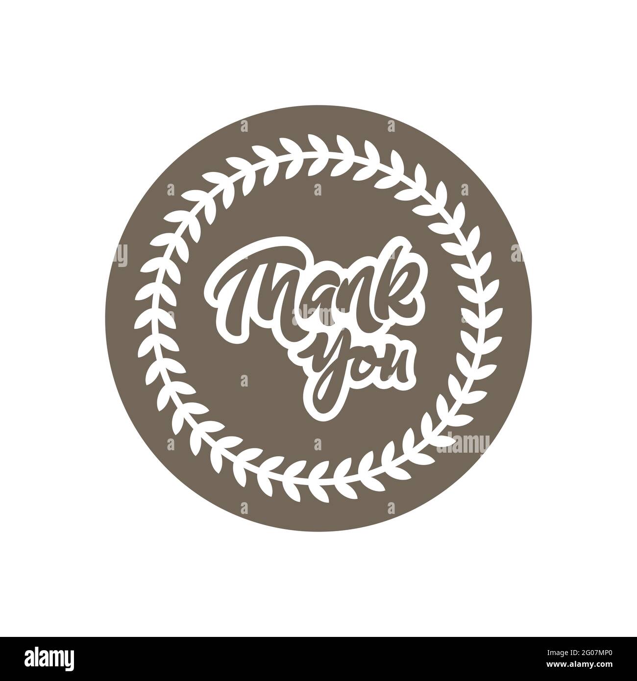 A simple thank you greeting vector image Stock Vector Image & Art - Alamy
