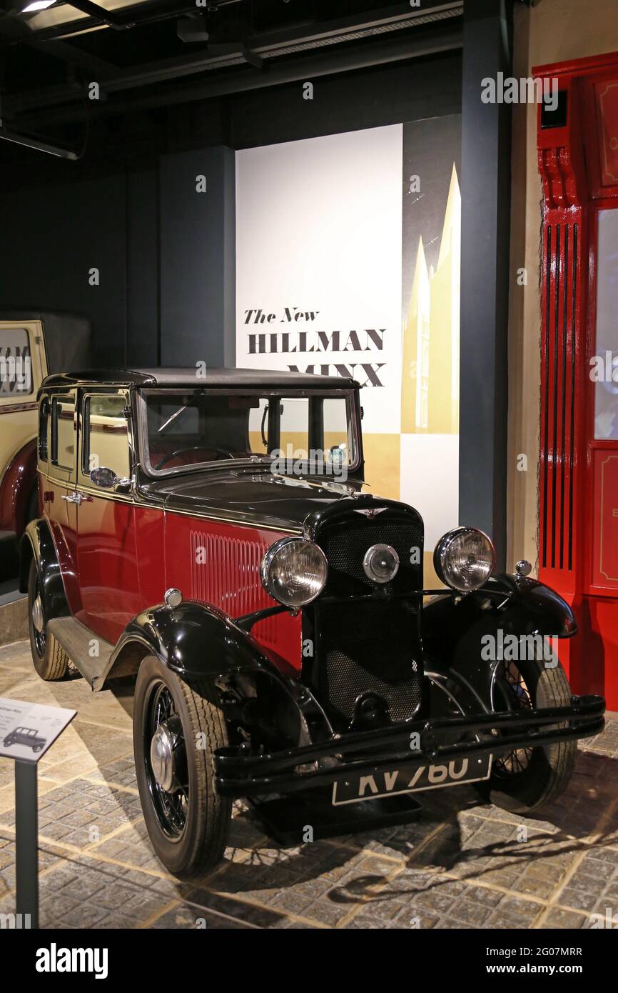 Hillman Minx (1931), Coventry Transport Museum, Millennium Place ...