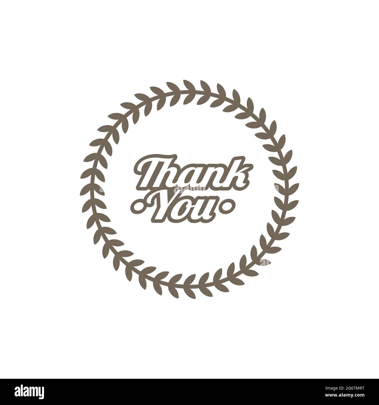 A simple thank you greeting vector image Stock Vector Image & Art - Alamy
