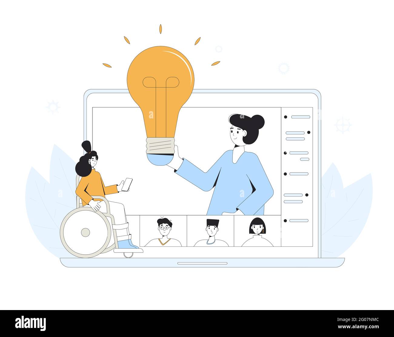 Inclusion classroom teenager Stock Vector Images - Alamy