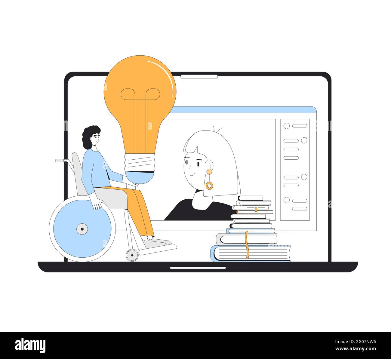Individual learning abstract Stock Vector Images - Alamy