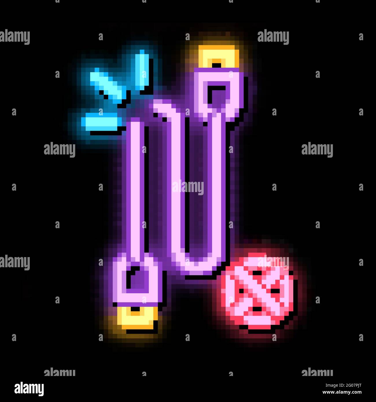 Cable Breakdown neon glow icon illustration Stock Vector Image & Art ...