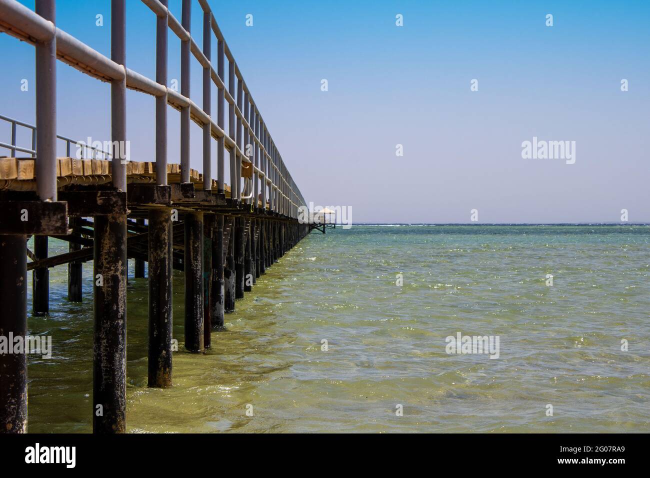 Pontoon on the Red sea shore Stock Photo - Alamy