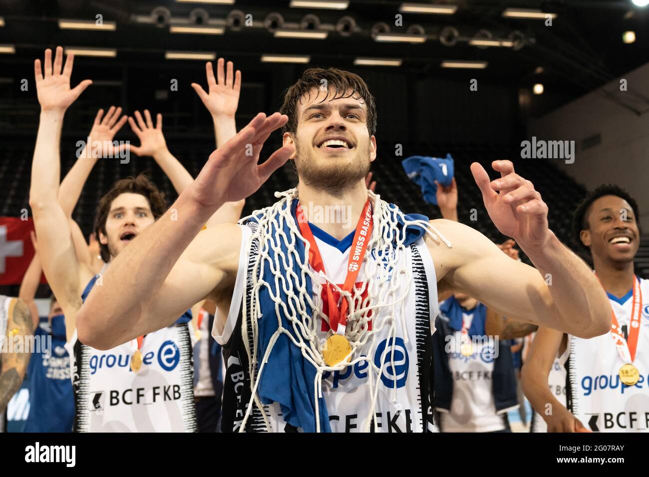 01.06.2021, Friborg, Halle St. Leonard, Final game 3: Friborg Olympic ...