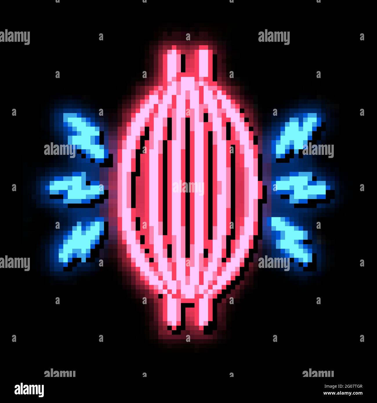 Muscle Pain neon glow icon illustration Stock Vector Image & Art - Alamy
