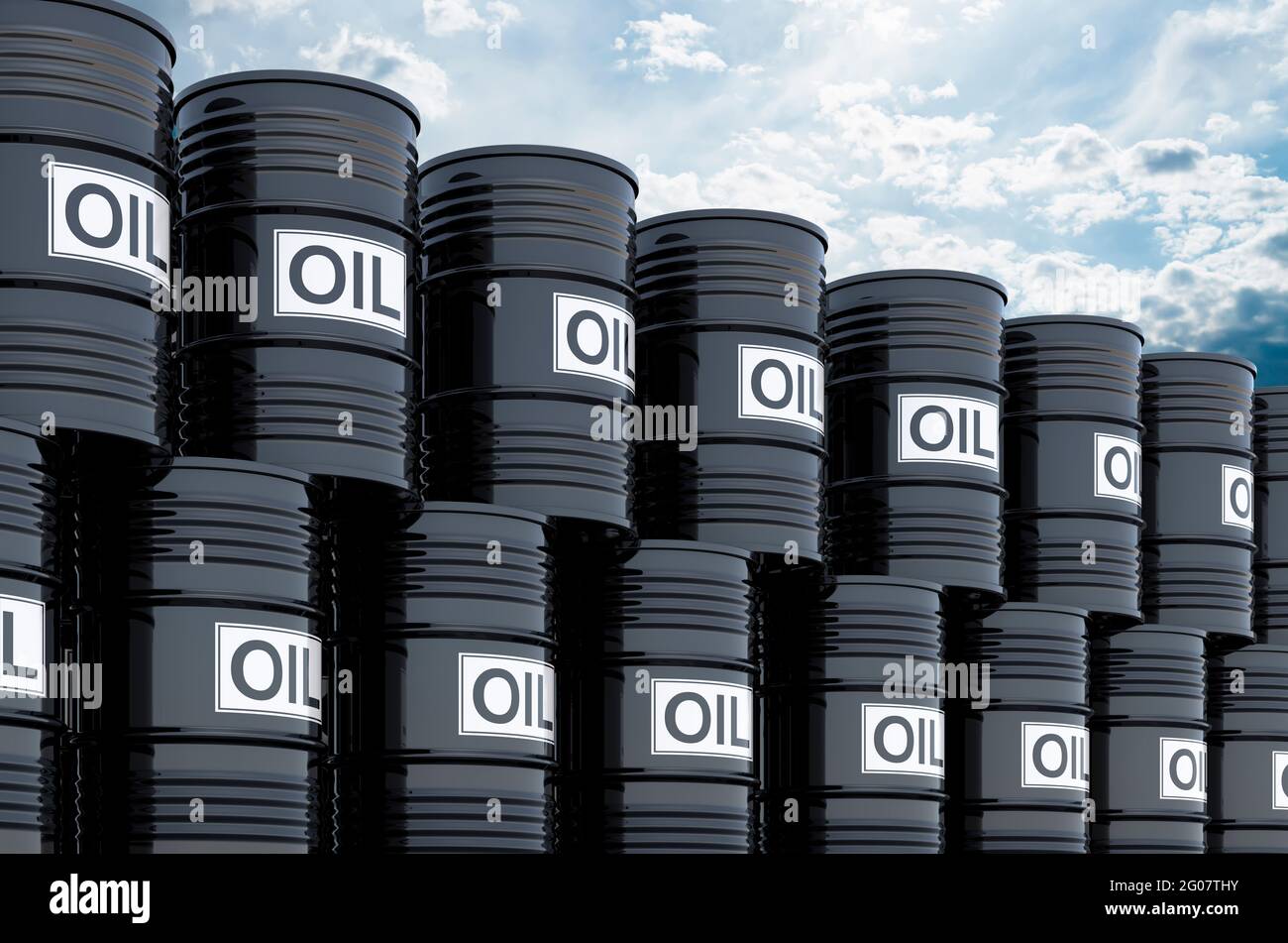 Oil barrel stack illustration hi-res stock photography and images - Alamy