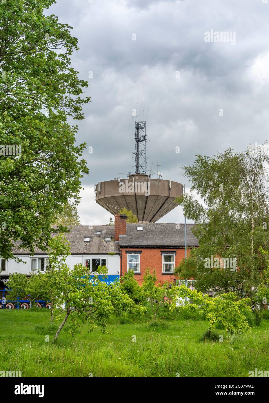 Redditch Water Tower, Headless Cross, Redditch, Worcestershire Stock ...