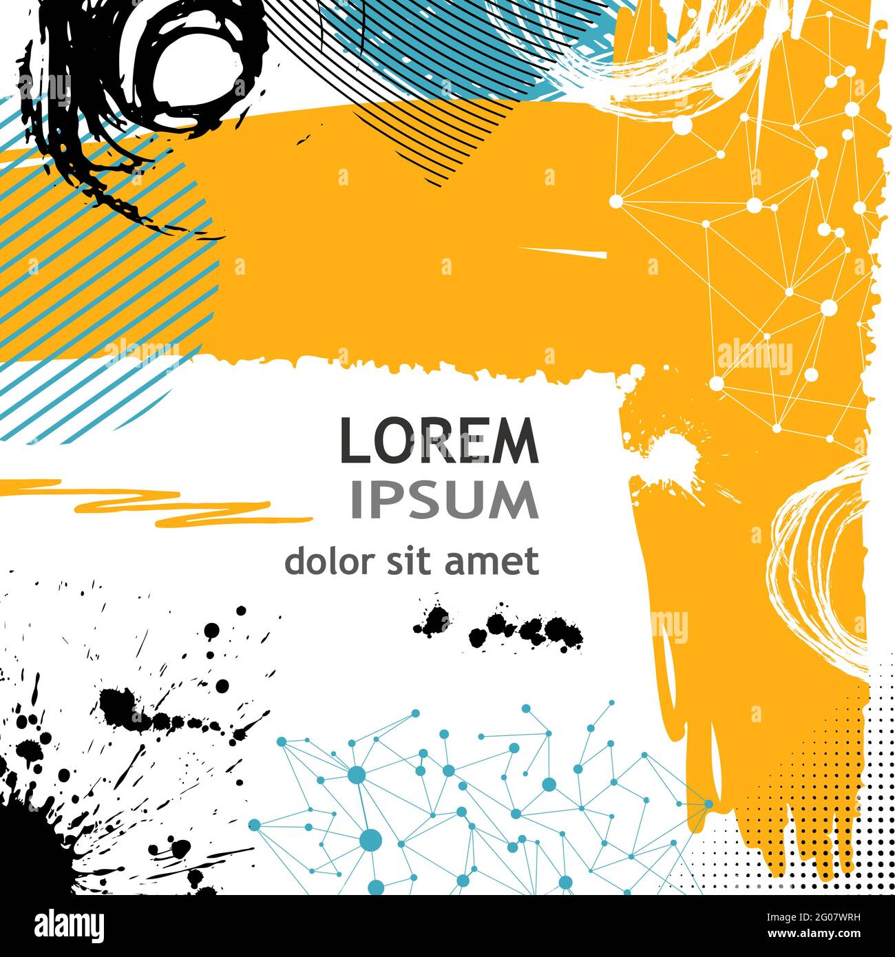 Abstract background for text. With handmade items. Vector illustration ...