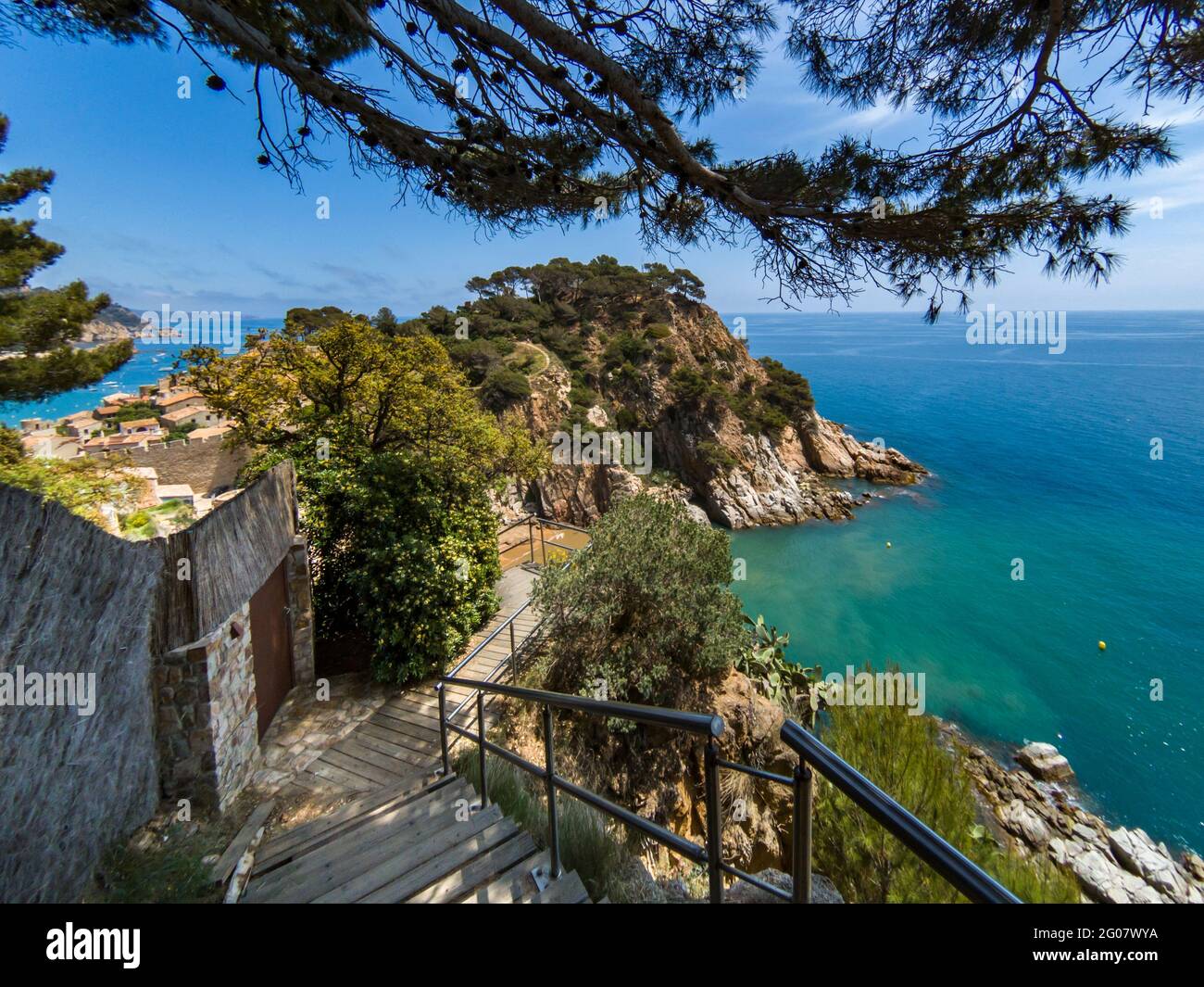 Spanish Costa Brava coastal path, also known as the GR92 Cami de Ronda ...