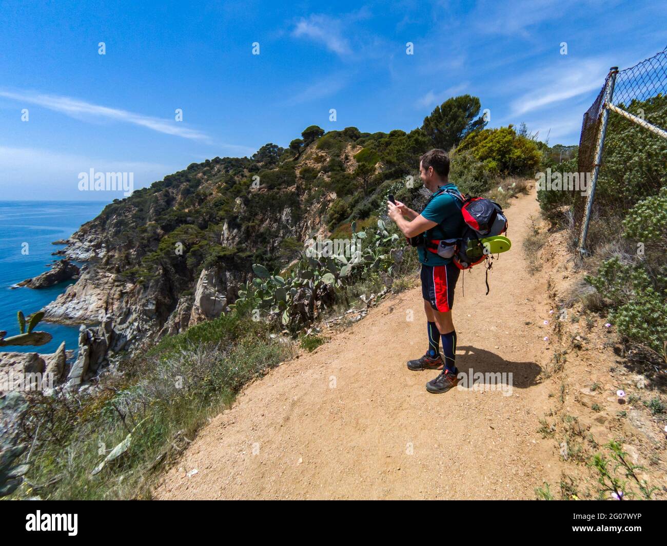 Hiking holiday along the Spanish Costa Brava coastal path, also known ...