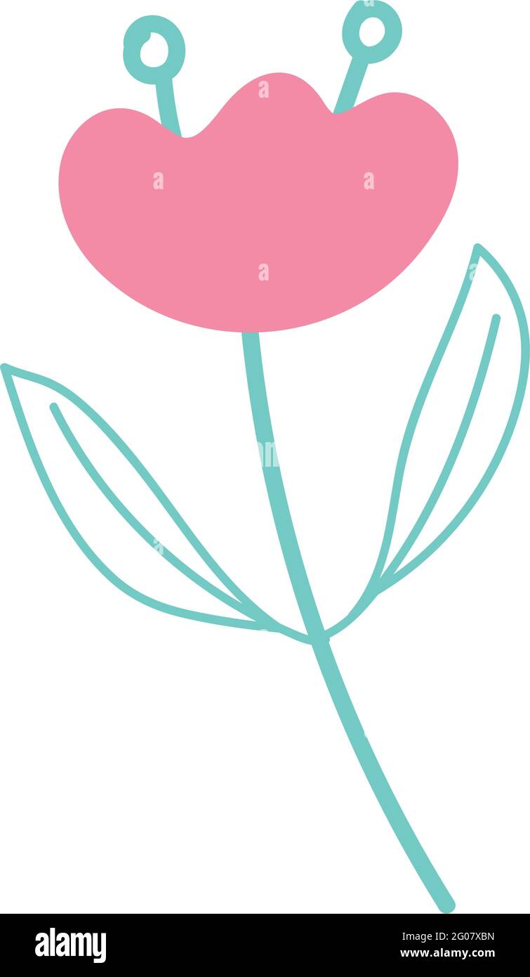 flower stem leaves Stock Vector Image & Art - Alamy