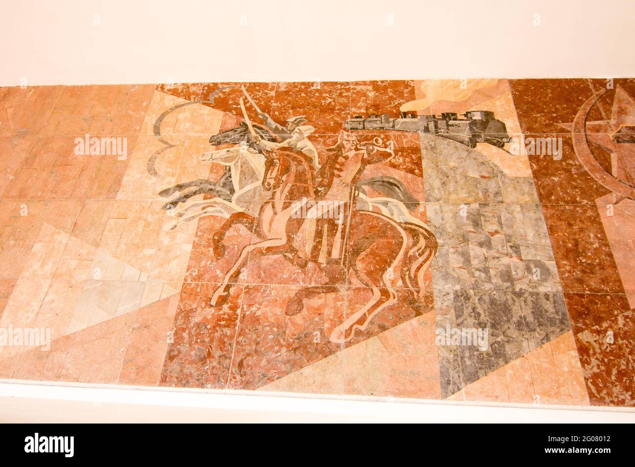 Soviet Mural Minsk Metro 2 Stock Photo - Alamy