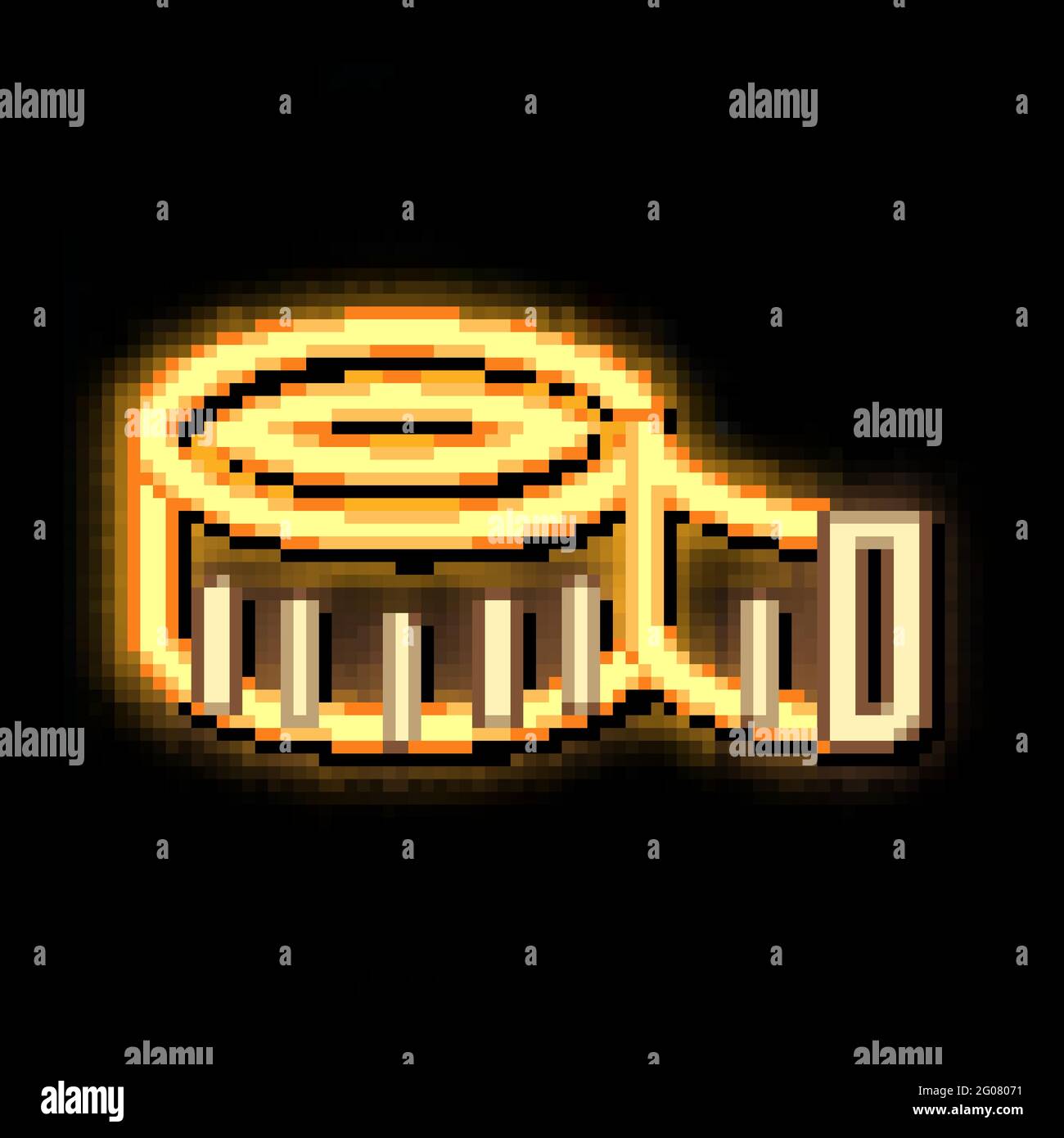 Sewing Meter neon glow icon illustration Stock Vector Image & Art - Alamy