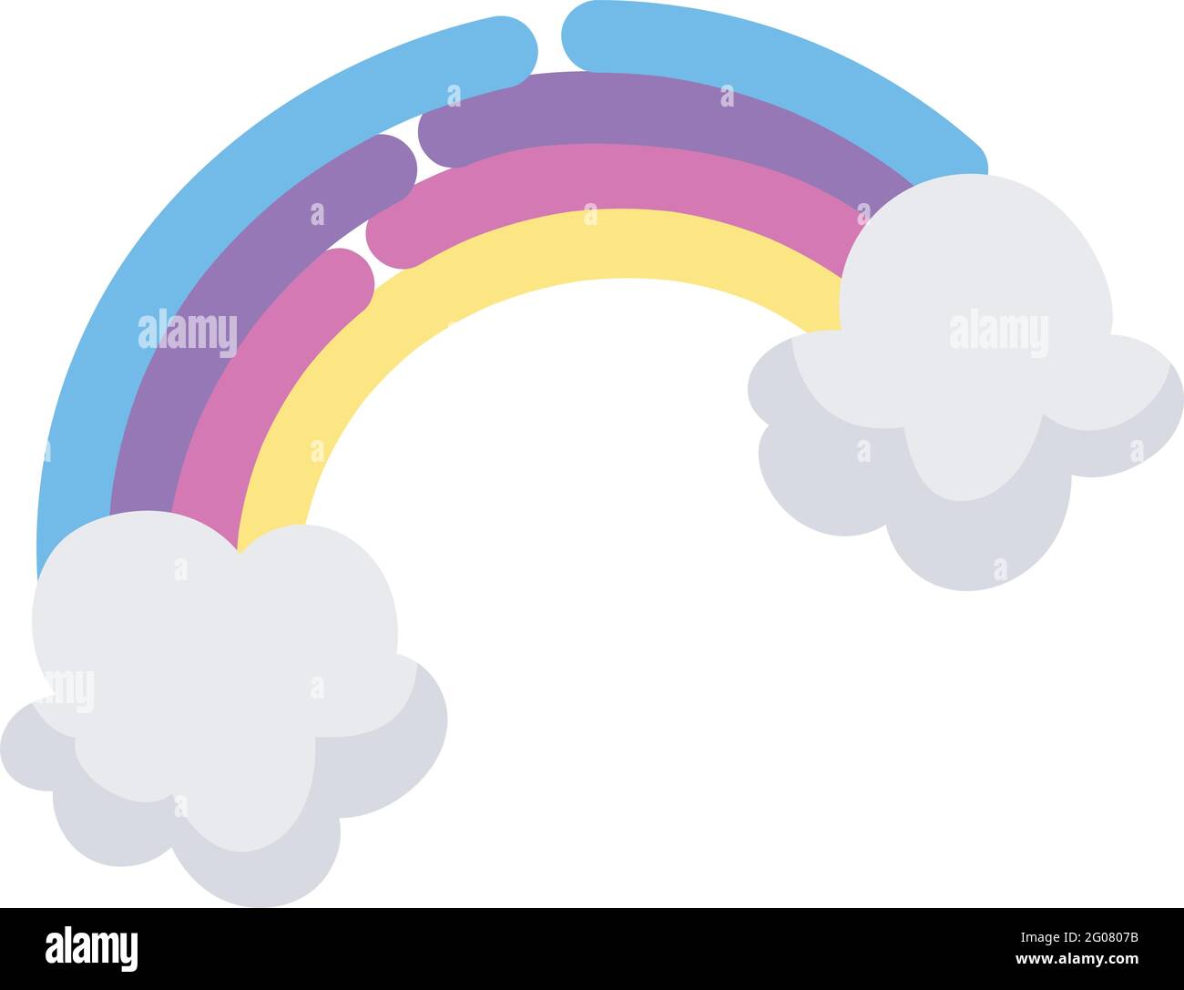 rainbow clouds magic Stock Vector Image & Art - Alamy