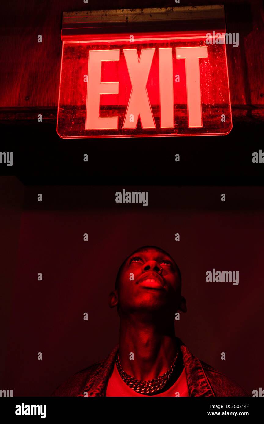 Human face lit from below hi-res stock photography and images - Alamy