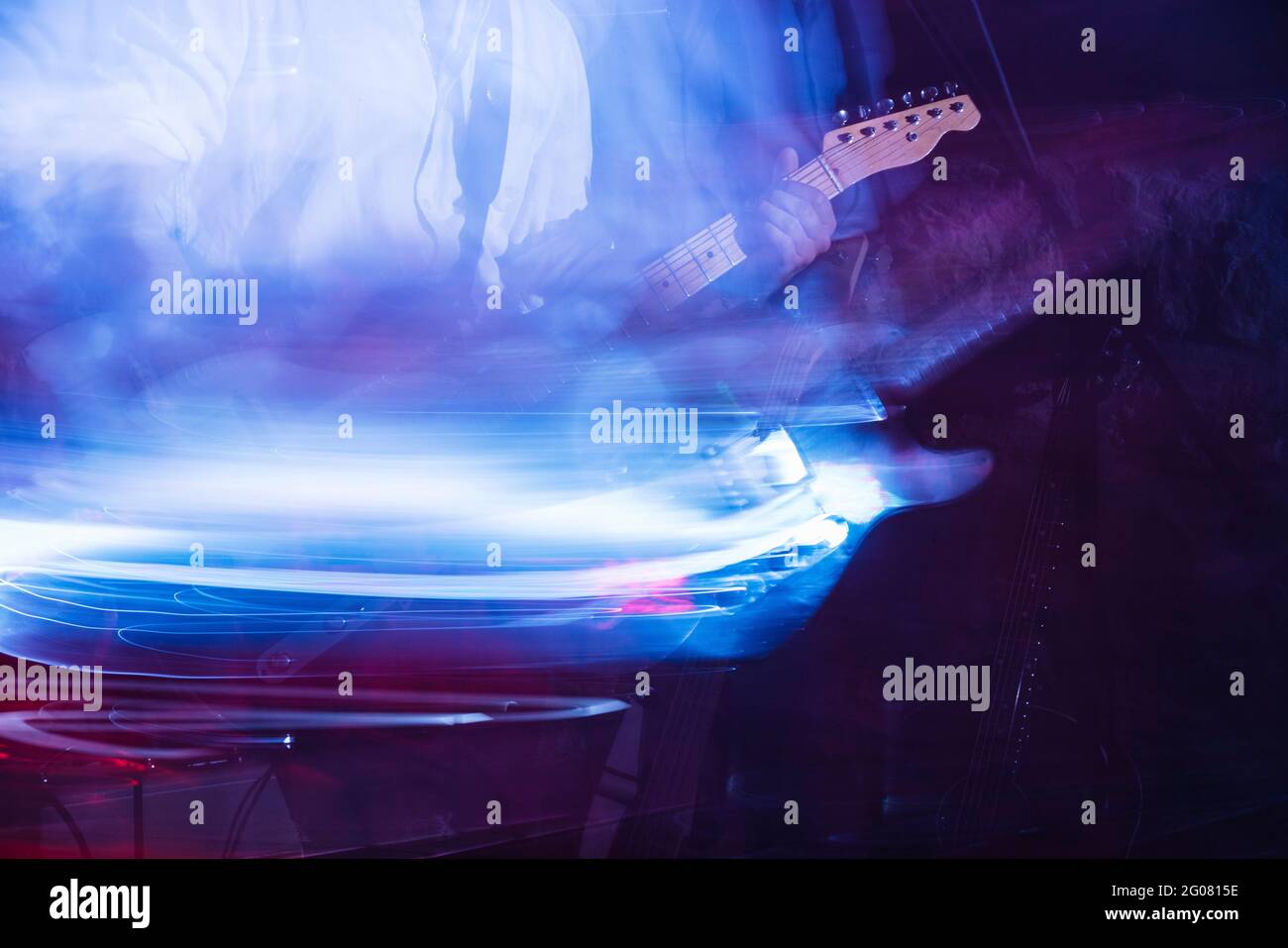 Music stage guitar movement hi-res stock photography and images - Alamy