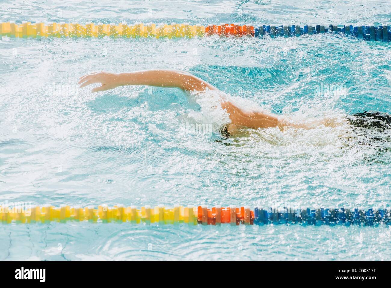 Swimmer from above in pool hi-res stock photography and images - Alamy