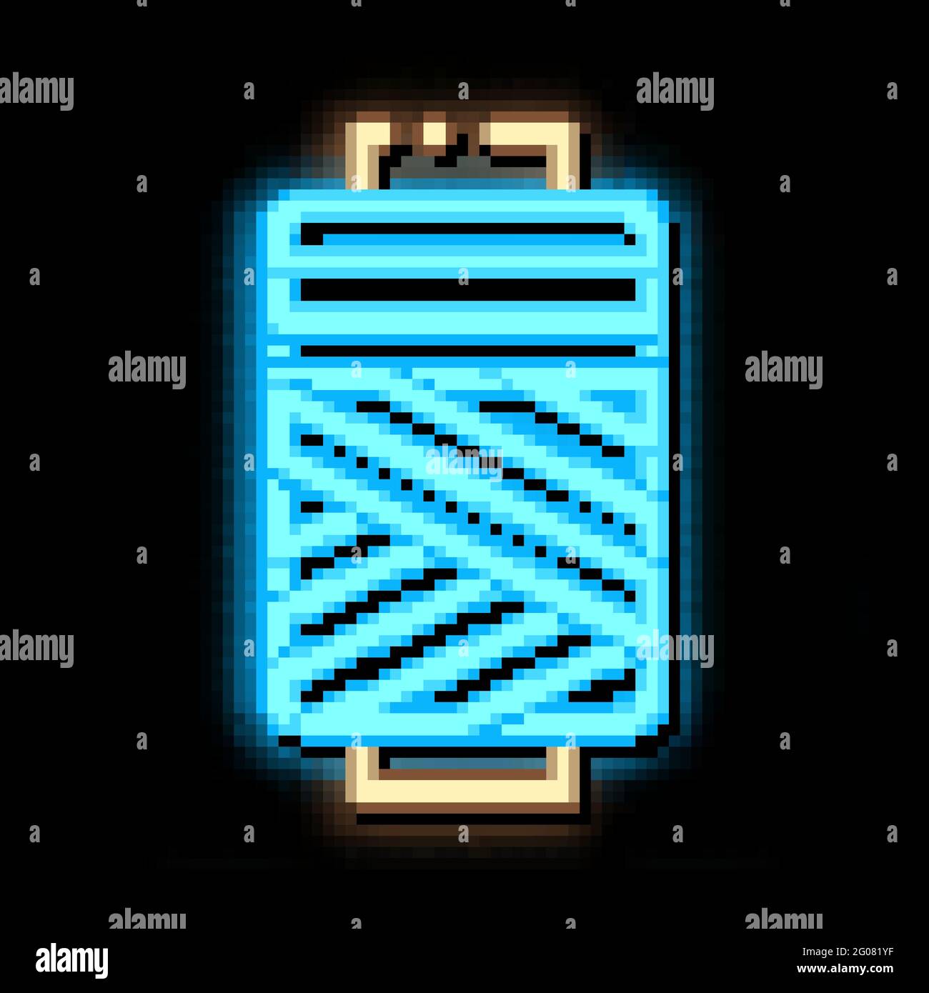 Thread Bobbin neon glow icon illustration Stock Vector Image & Art - Alamy