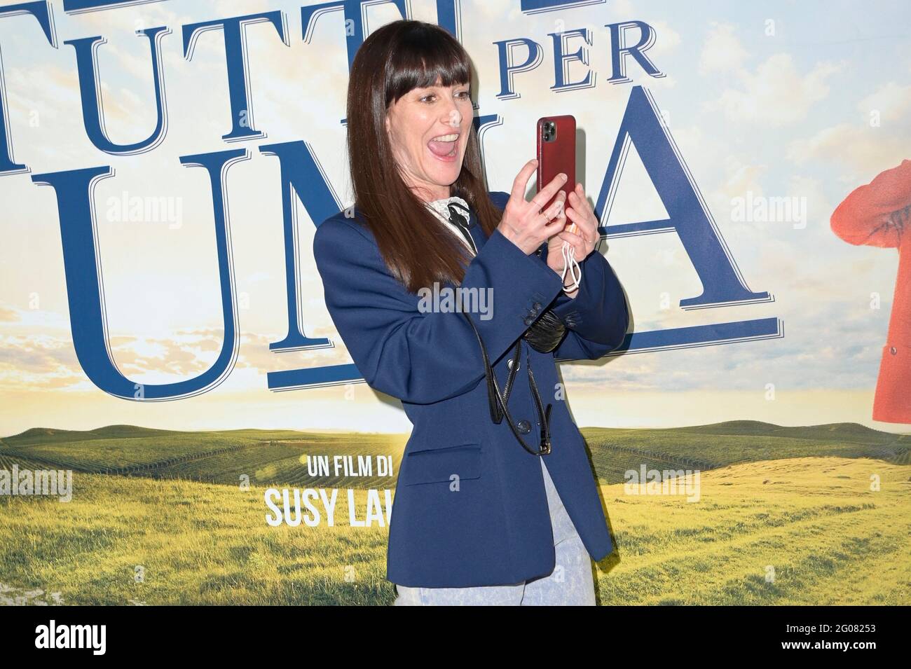 Victoria Cabello seen during Tutti per Uma film premiere at the Adriano ...