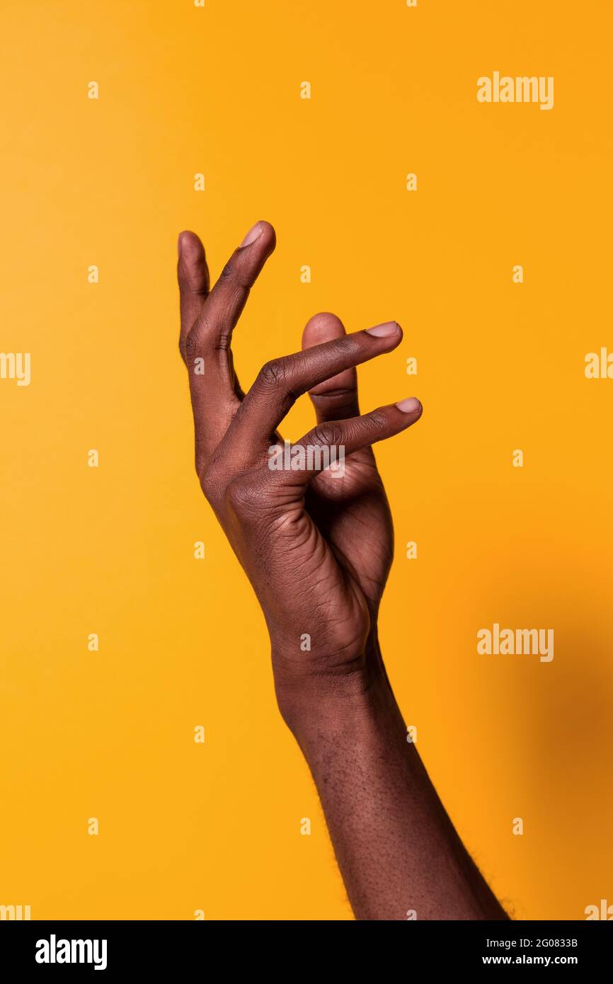 African american hand sign language hi-res stock photography and images ...