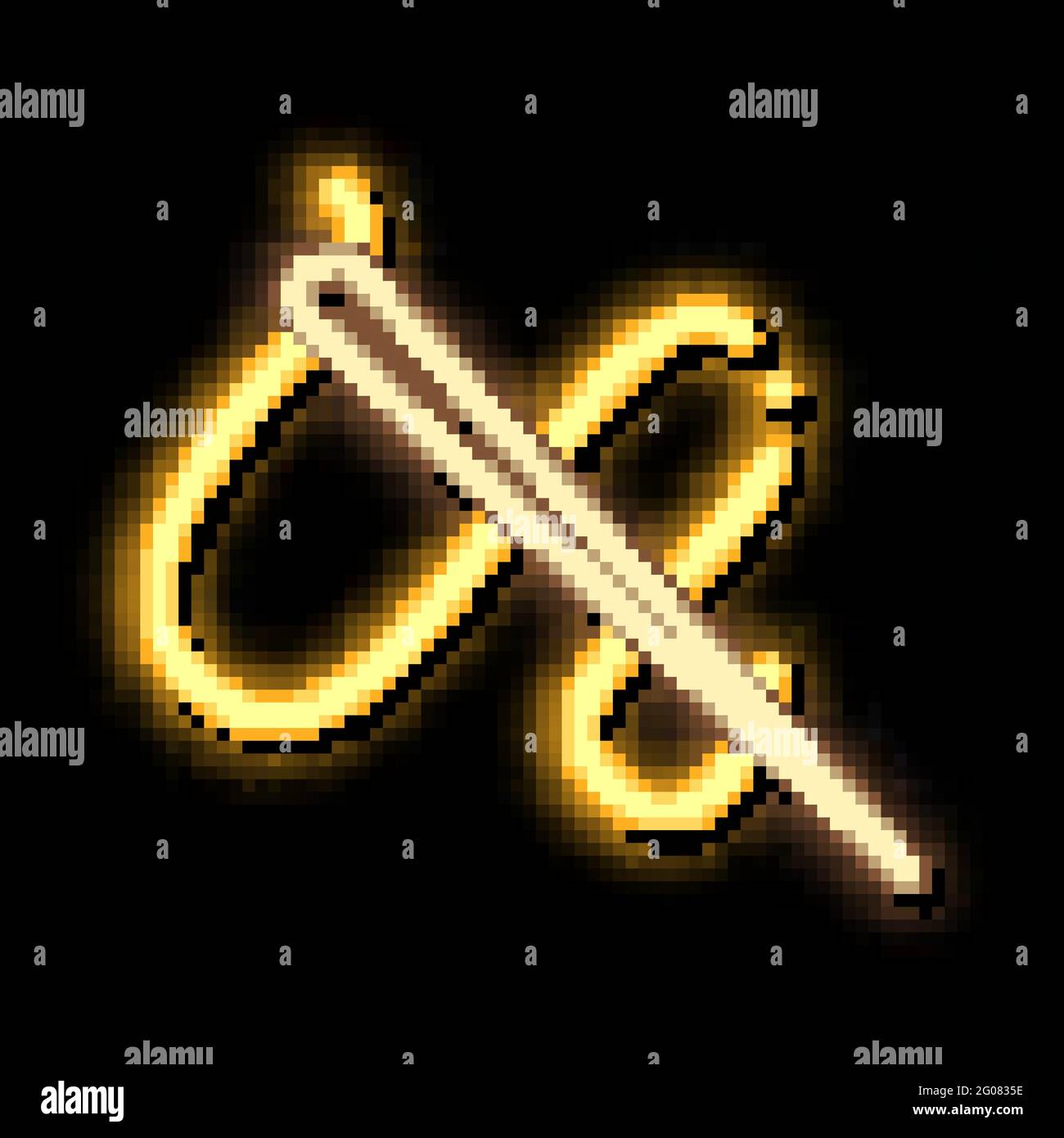 Needle And Thread neon glow icon illustration Stock Vector Image & Art ...