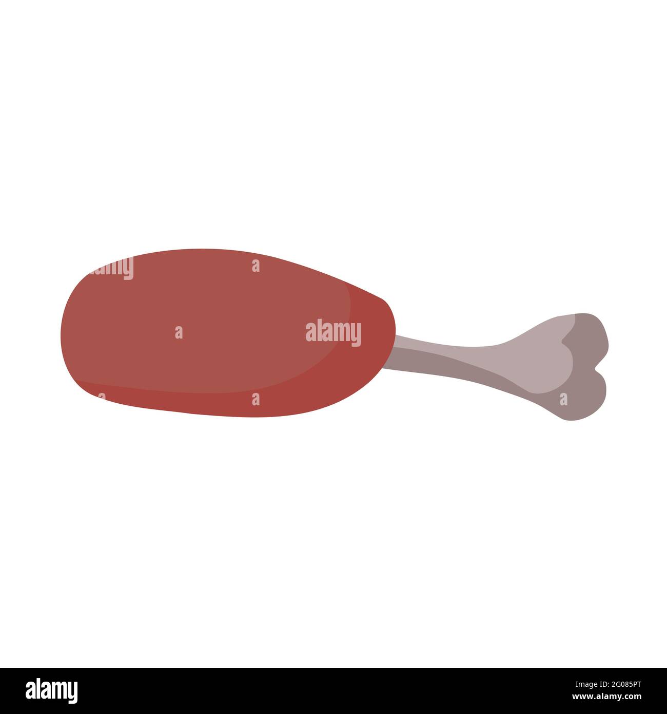 Pork leg icon isolated vector food illustration Stock Vector Image ...